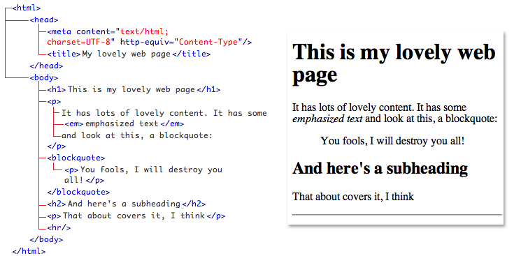 Basic Structure Of A Web Page